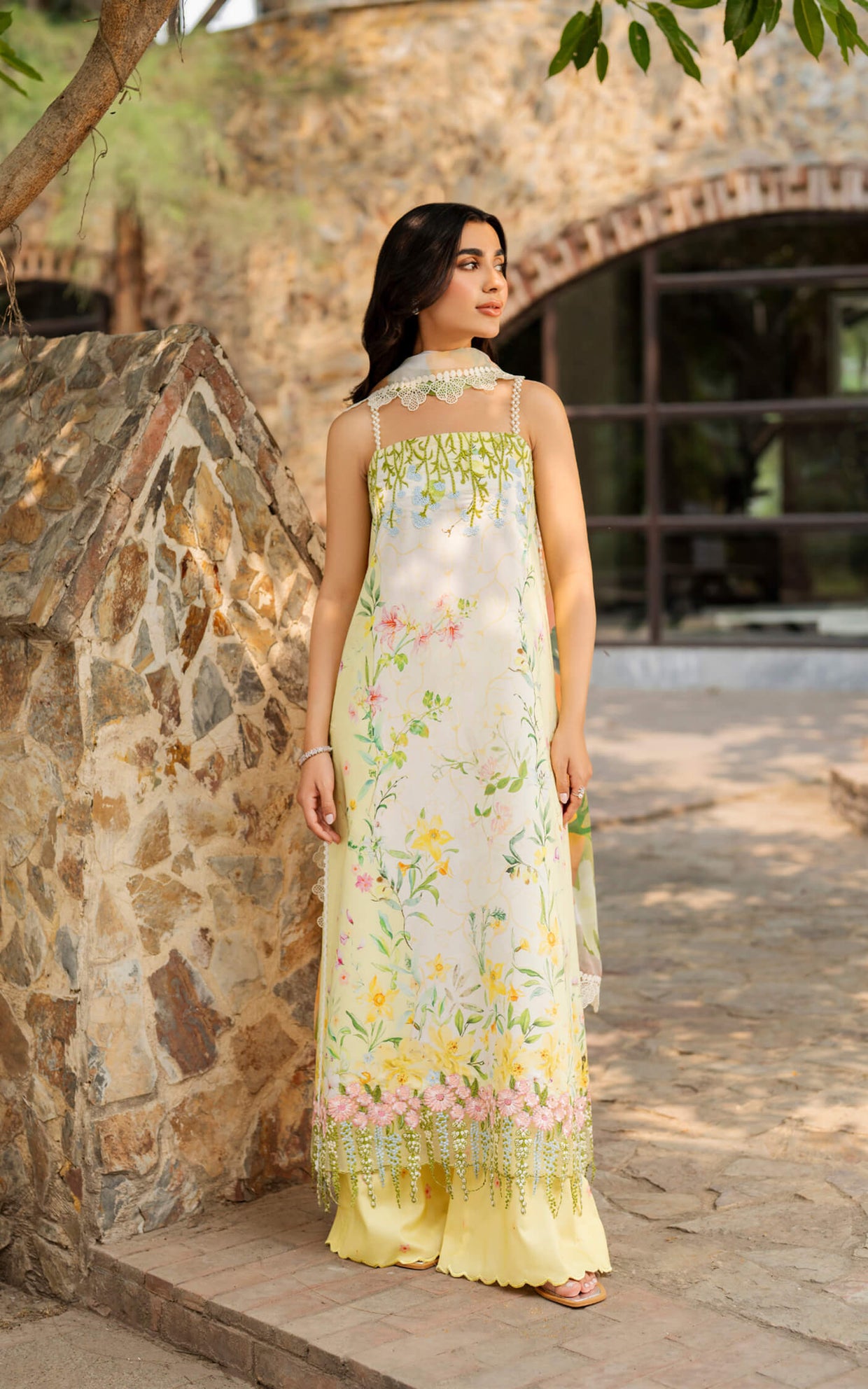 Orchid MSSL-01 | 3pcs Embroidered Unstitched Summer – Asifa & Nabeel